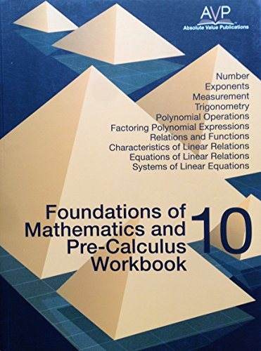 Absolute Value: Foundations of Math and Precalculus 10 Workbook ...